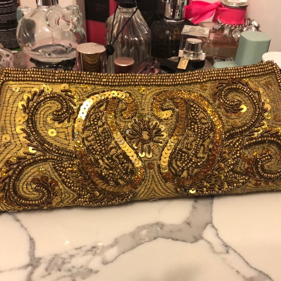 Bags | Handmade Beaded Clutch | Poshmark